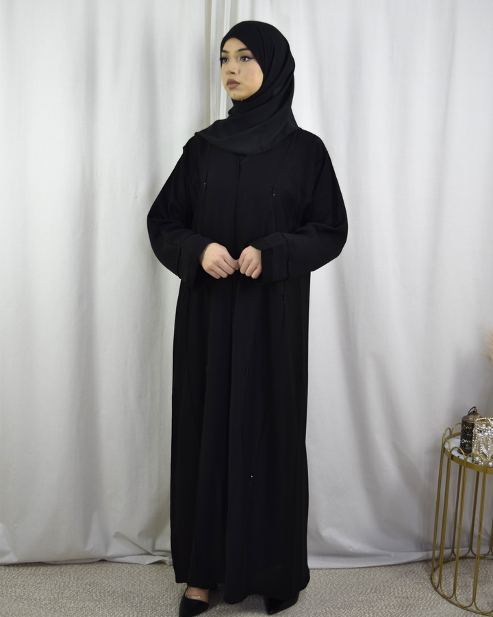 Classic Zoom Abaya - Black - Ina Collection