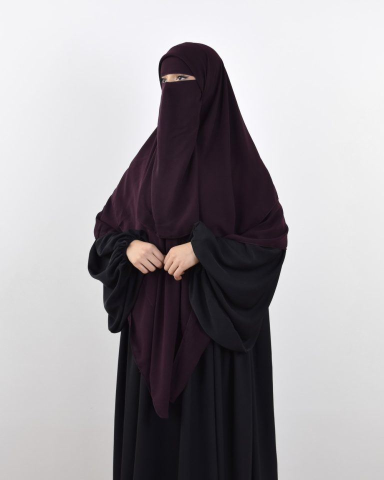 Niqab and Hijab Set Malaysian 3 Pcs - Maxi - All Colours - Ina Collection