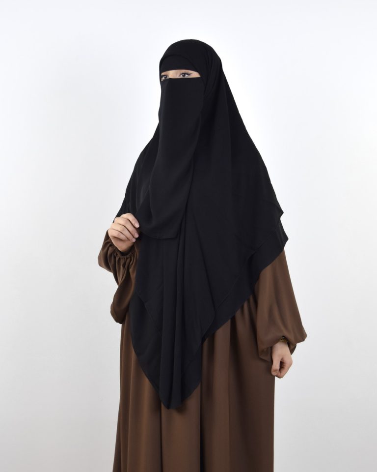 Niqab and Hijab Set Malaysian 3 Pcs - Maxi - All Colours - Ina Collection