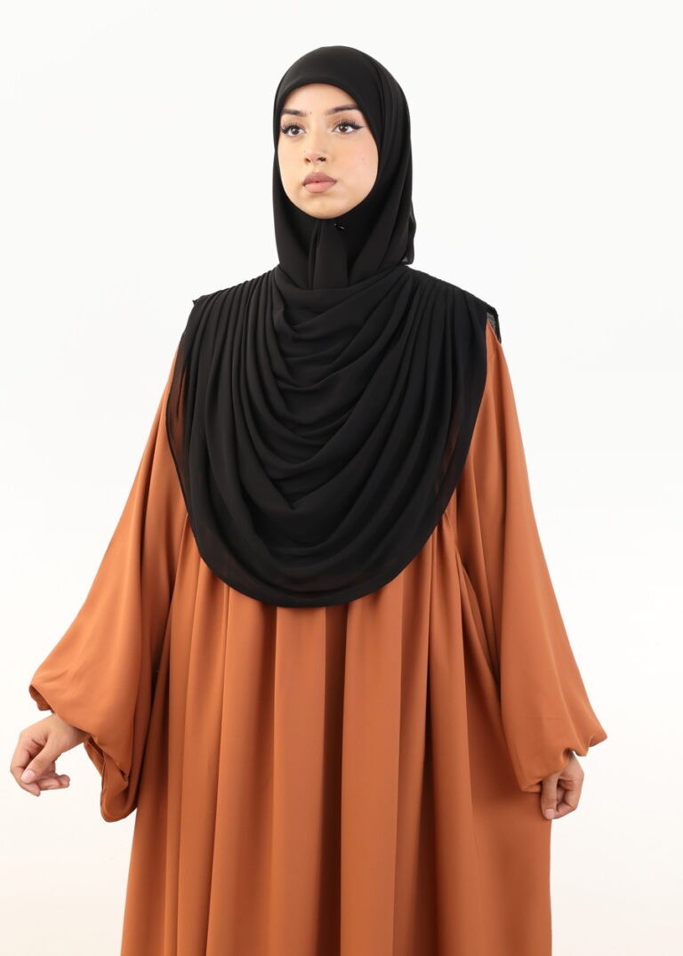 4-Piece Niqab Set – Harmala Collection - Black - Ina Collection